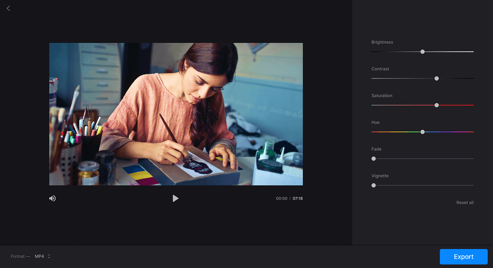 Adjust Video Brightness, Contrast, Saturation — Online & Free — Clideo