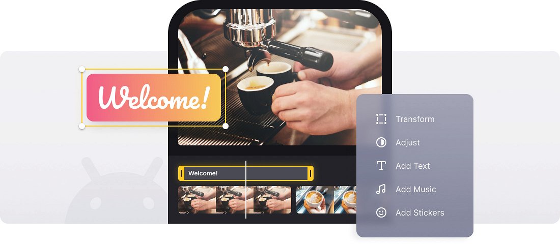 Android Video Maker — Clideo