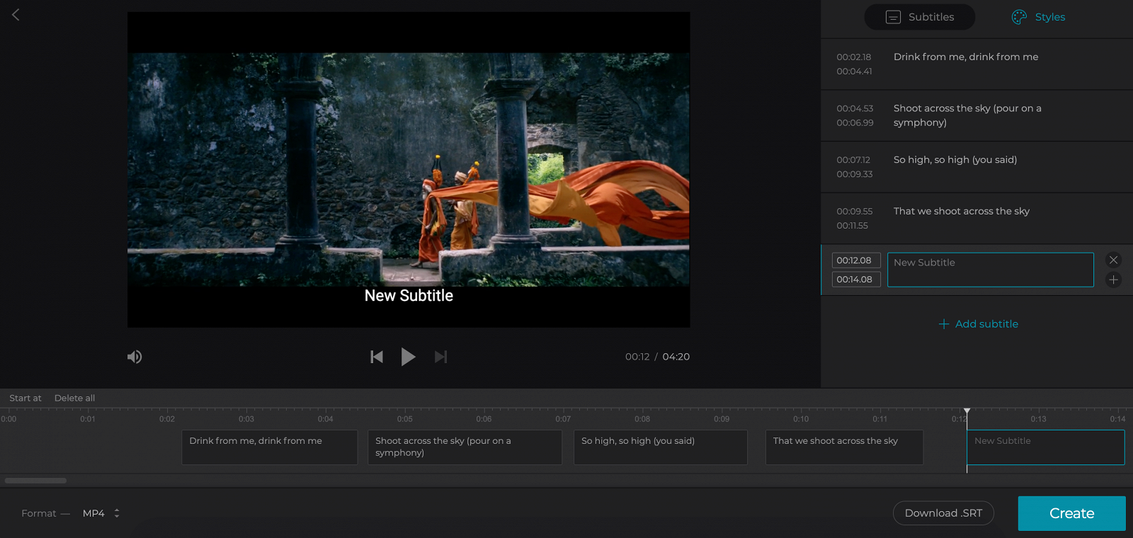 How to Create Subtitles or Captions for Video for Vimeo — Clideo