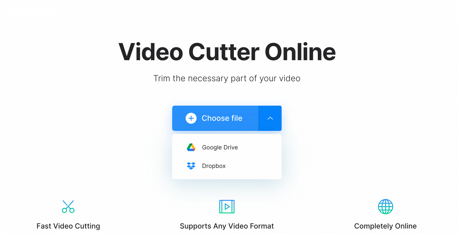 Cut Out Part of a Video for YouTube — Clideo
