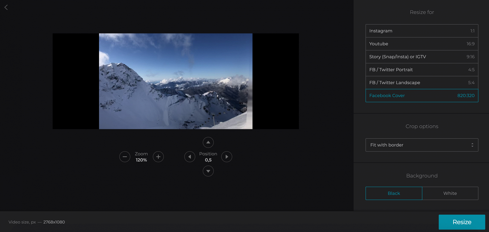 How to Resize Video for Facebook Cover and its Specs — Clideo
