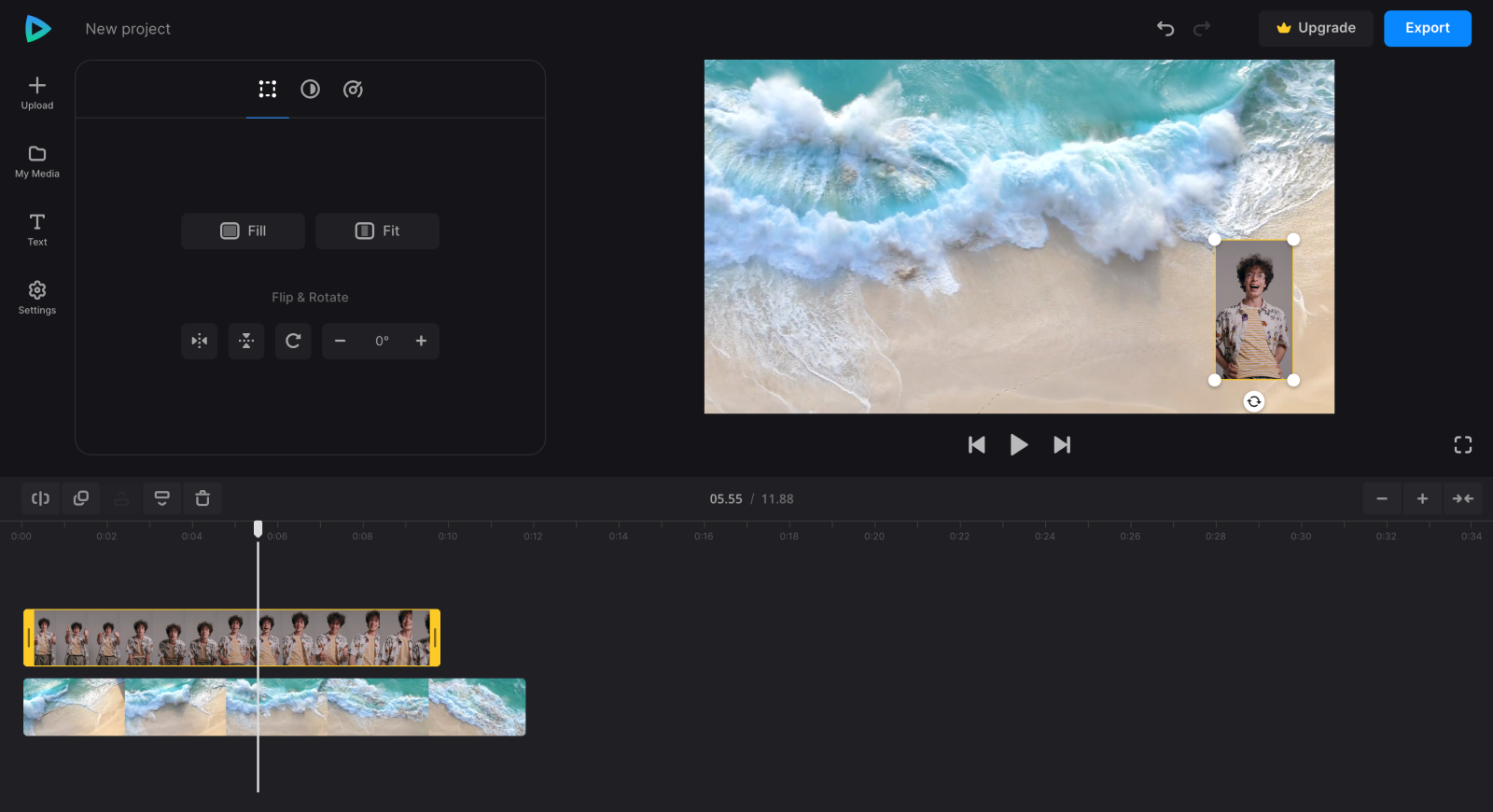 How To Do Picture in Picture Video Online Clideo